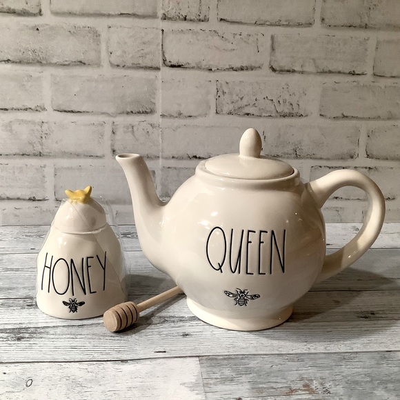 Rae Dunn | Accents | Rae Dunn Nib Queen Bee Tea Pot Honey Jar | Poshmark